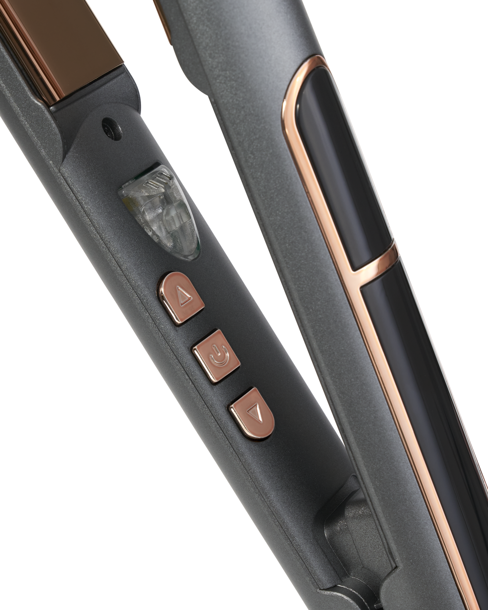 Ming x EAP 1" Graphite & Rose Gold Titanium Flat Iron
